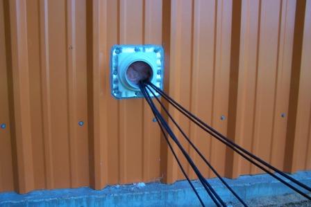 Conduit through walls – Amateur Radio Station W5WZ